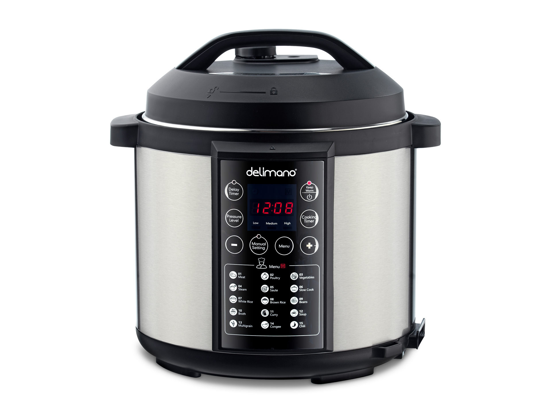 Tenxhere elektrike Multicooker me presion Delimano