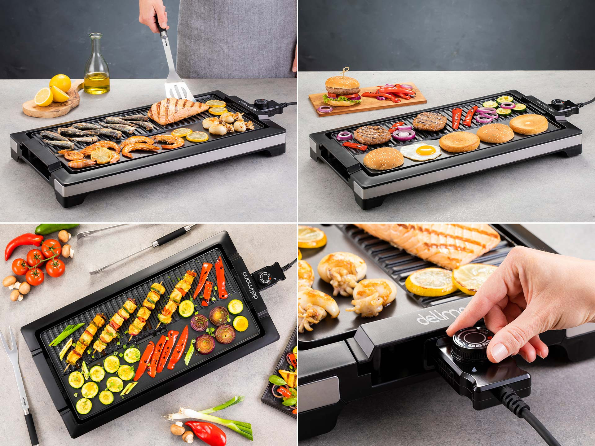 Skarë Elektrike Deluxe Noir Delimano - Grill